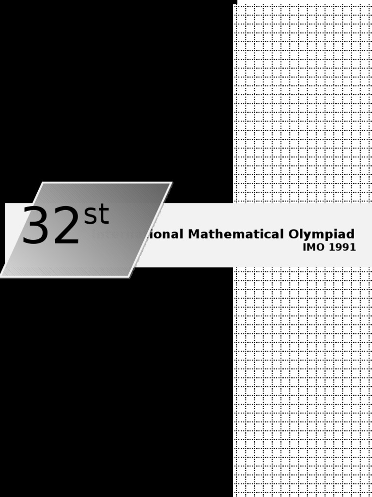 32th Imo 1991-Fix | PDF | Vertex (Graph Theory) | Number Theory