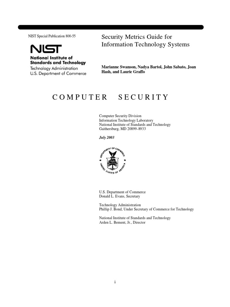Nist Security Metrics Guide | PDF
