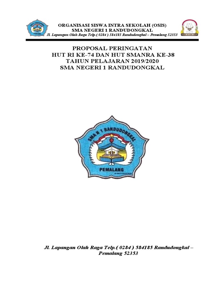 Proposal HUT RI 74 2019 Fixx | PDF