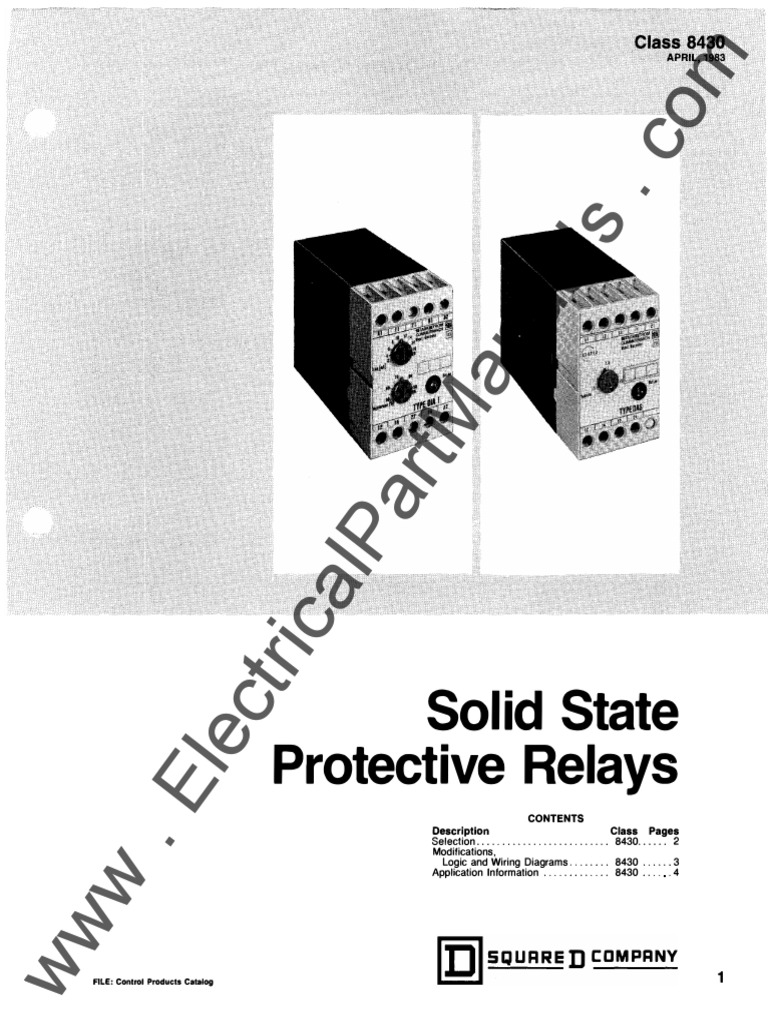 Com - Com: Solid State Protective Relays | Download Free PDF | Relay ...
