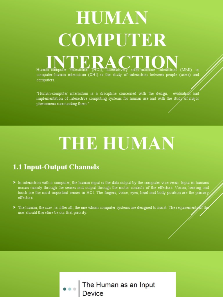 Human Computer Interaction | PDF | Memory | Sound