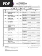 Bill of Quantities (Form DPWH-INFR-17 and 18) | PDF | Economic Sectors ...