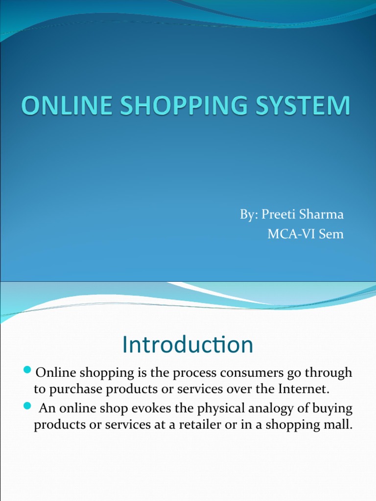 Online Shopping System Overview | PDF