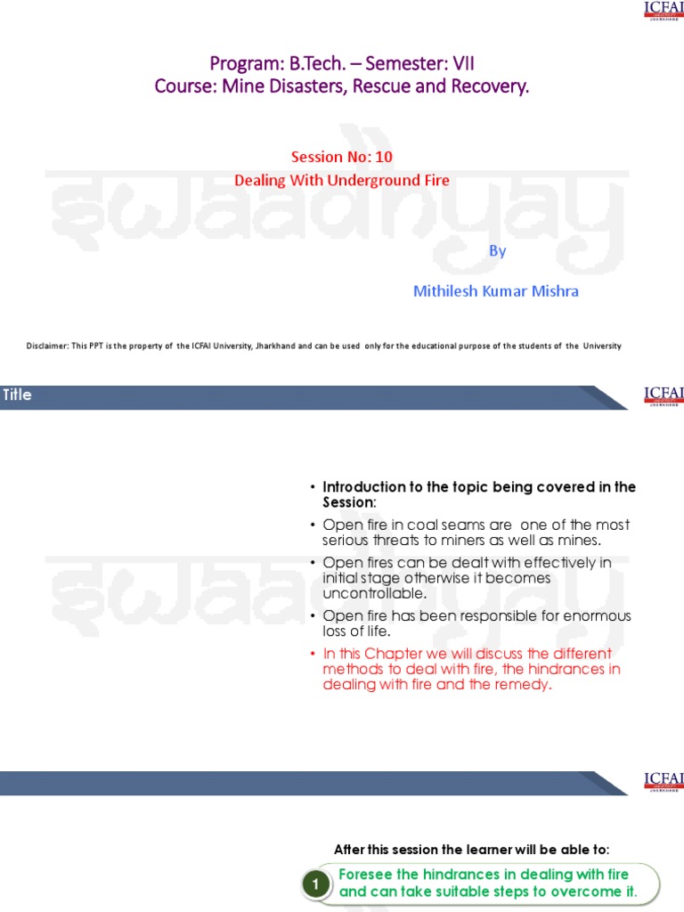 Dealing With Underground Fire | PDF | Fires | Atmosphere Of Earth