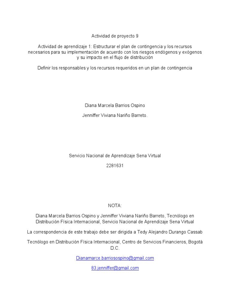 Evidencia2 Matriz de Responsables | Descargar gratis PDF | Logística ...