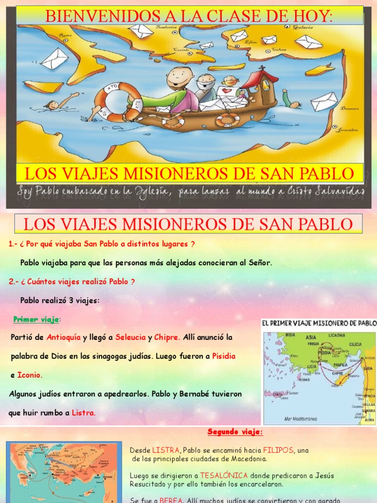 Viajes de Pablo 6to Grado Iiib | PDF | Religión y espiritualidad