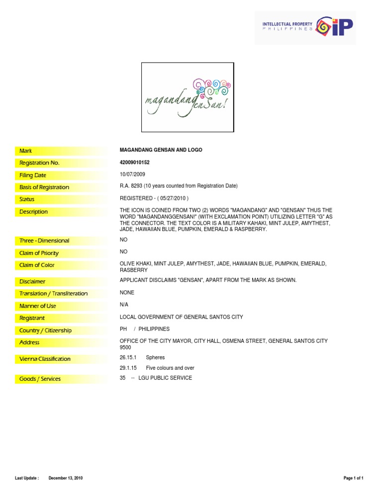 Magandang Gensan Logo Details | PDF