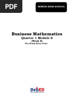 Grade11 Business Math - Module 2 | PDF | Percentage | Numbers