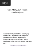 Menyusun Tujuan Pembelajaran Dengan Kaidah Rumus ABCD | PDF