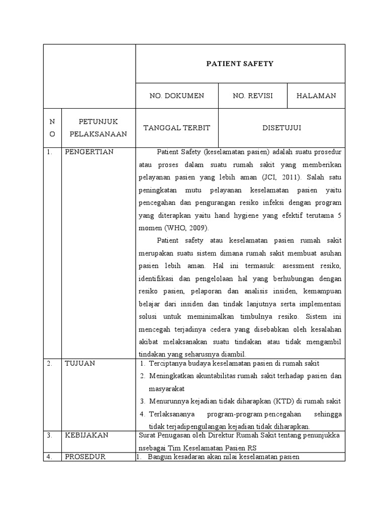 Patient safety program | PDF