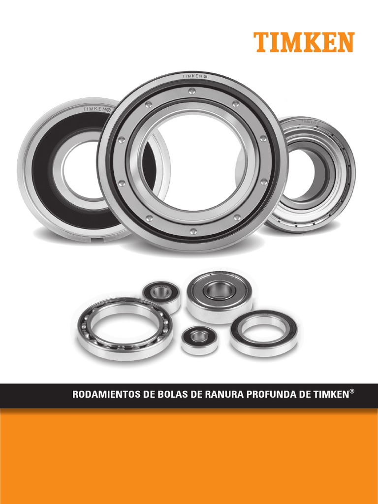 Catálogo de Rodamiento Rígido de Bolas TIMKEN | PDF | Ingeniero civil ...
