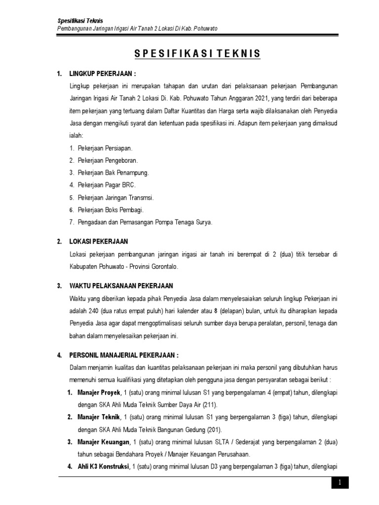 Spektek JIAT 2 Lokasi | PDF