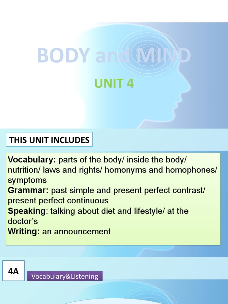 Body and Mind: Unit 4 Overview | PDF | Human Anatomy
