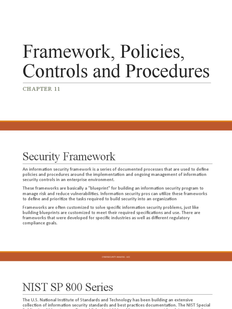 CSA Framework Policies Control Proc + Chpt11 | PDF | Information ...