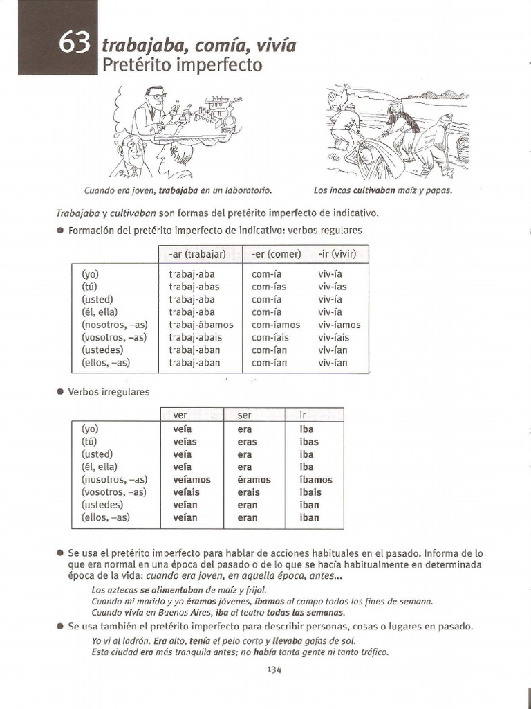 Preterito Imperfecto | PDF