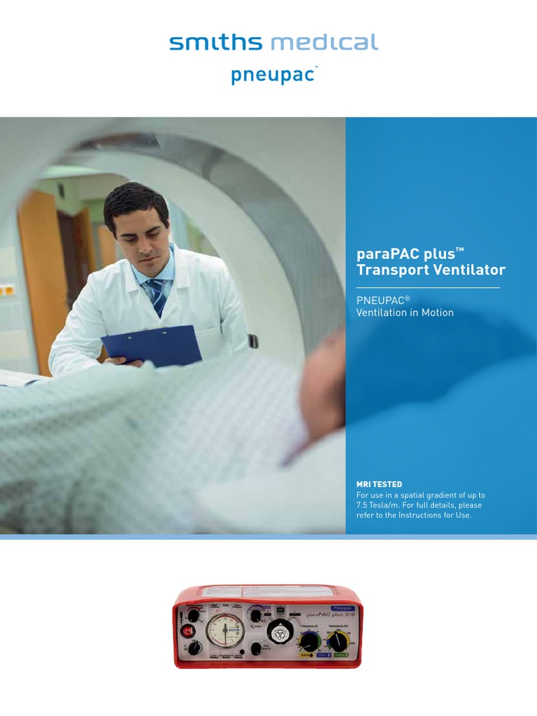 Parapac Plus Transport Ventilator: Pneupac Ventilation in Motion | PDF ...
