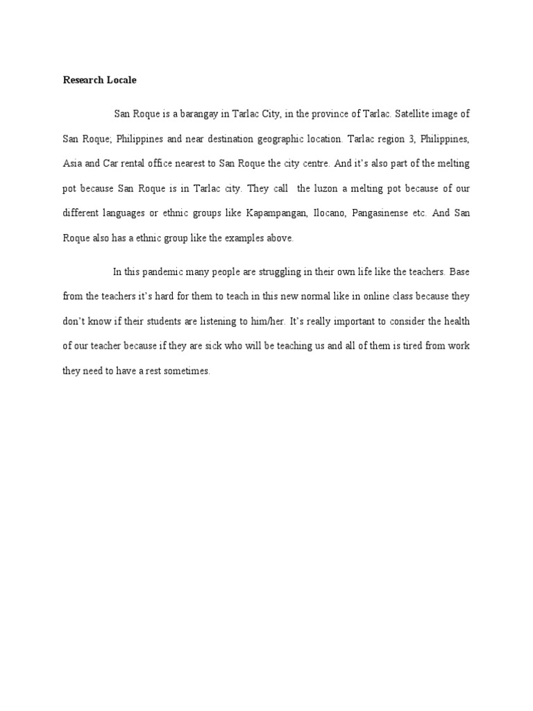 Research Locale | PDF