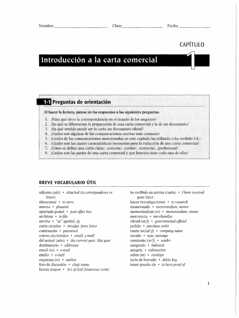Introducción Carta Comercial | PDF | Correo | Comunicación humana