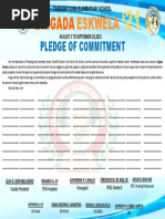 Brigada Eskwela Pledge of Commitment | PDF