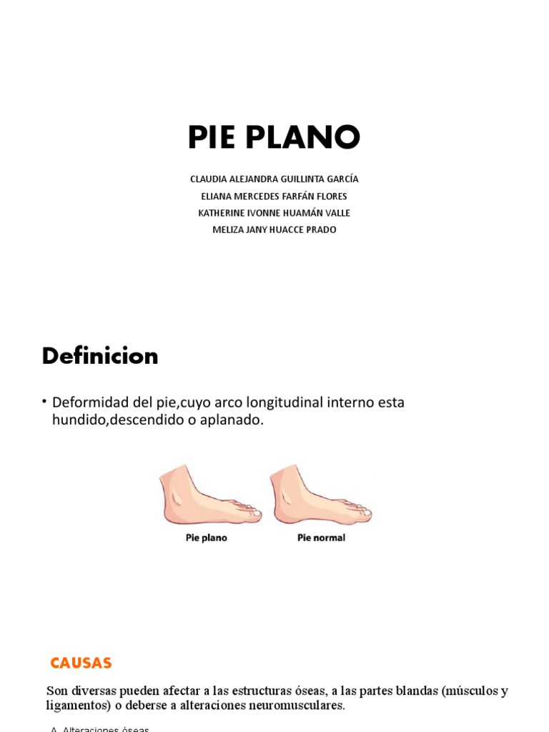 Pie Plano | PDF | Pie | Enfermedades y trastornos