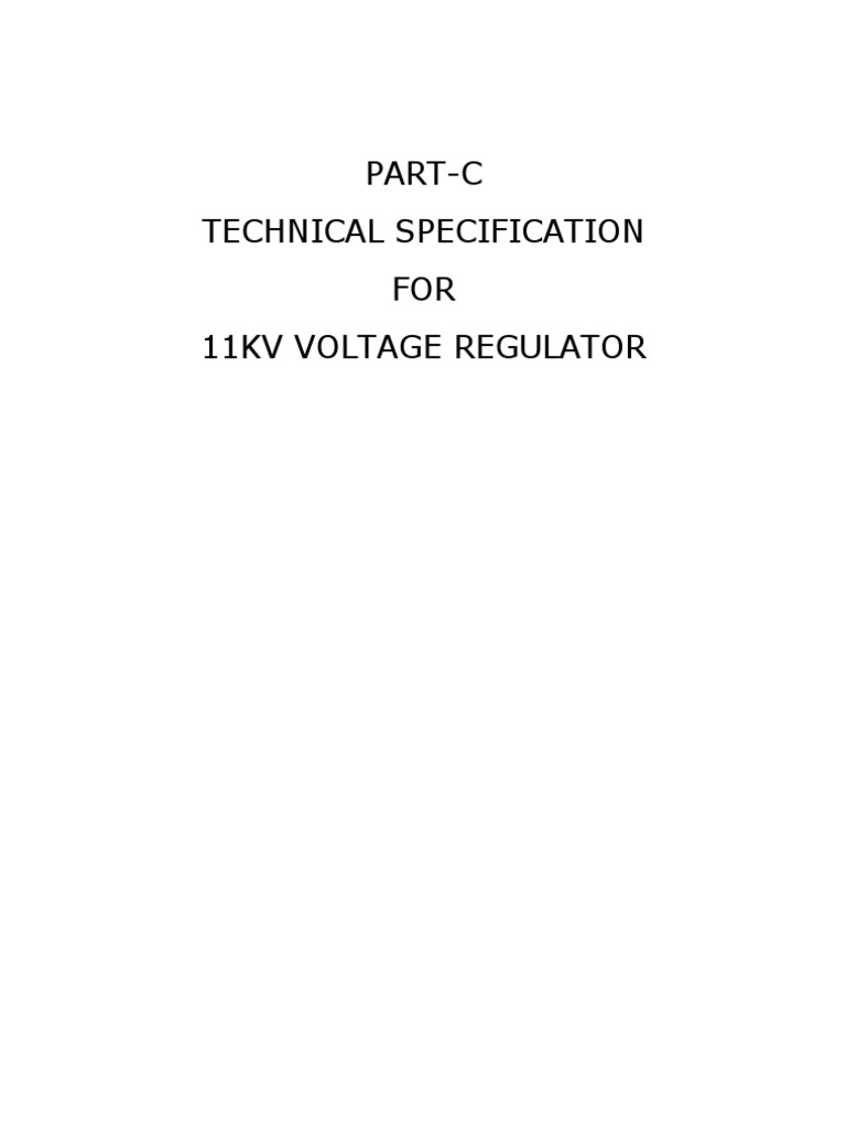 11kv Voltage Regulator | Download Free PDF | Transformer | Insulator ...