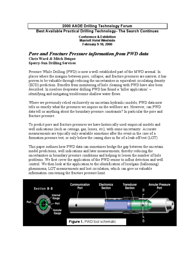 AADE 2000 Ward | PDF | Casing (Borehole) | Continuum Mechanics