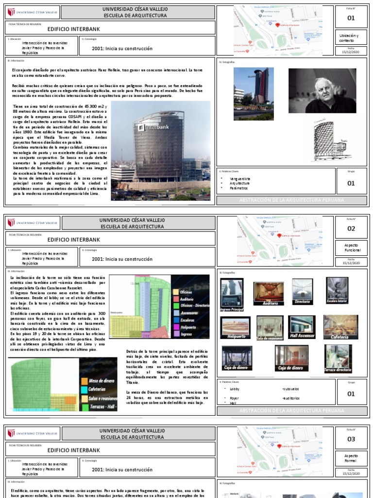 Grupo 1 - Edificio Interbank | PDF | Torre | Arquitecto