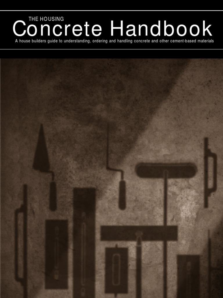 Concrete Handbook Pdf Concrete Cement