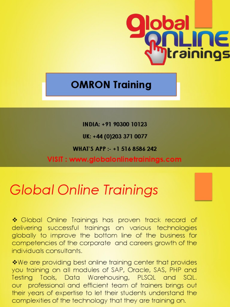 Omron Training | PDF | Educational Technology | Relay