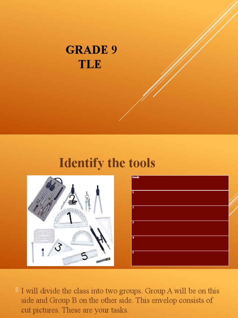 Demo Teaching 4 Tle | PDF | Tools