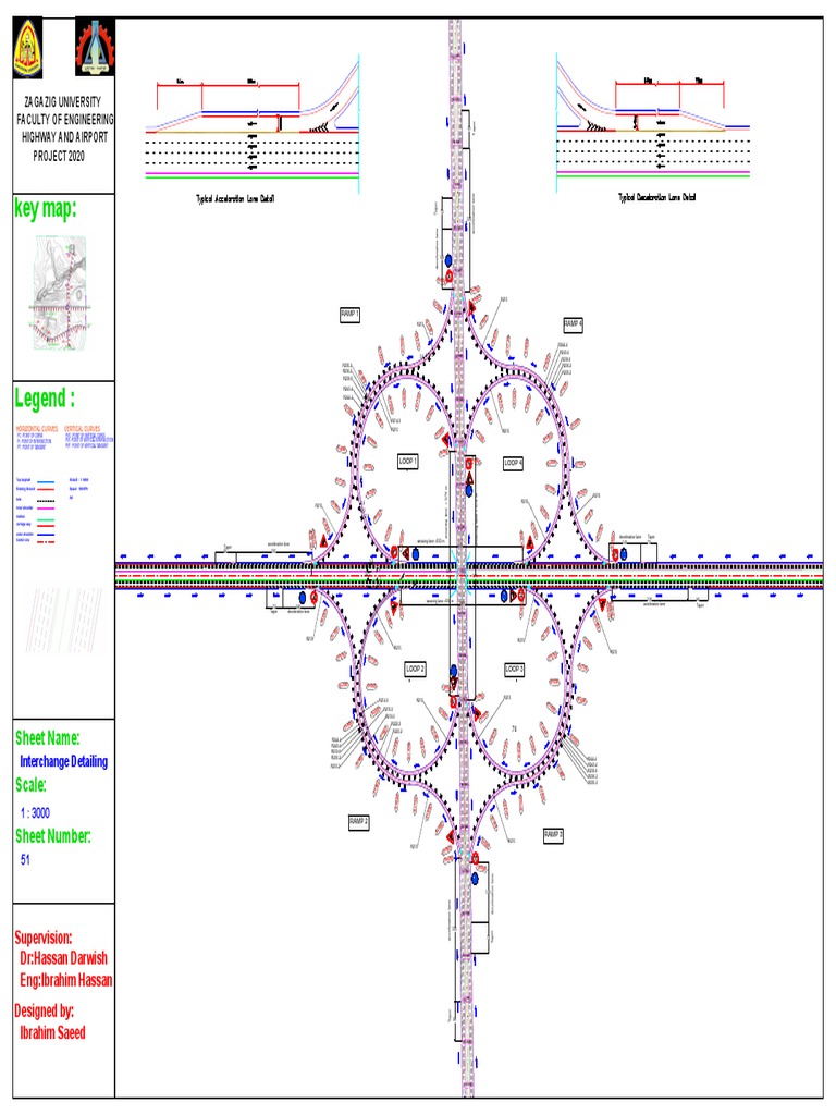 Key Map:: Sheet Name: Scale | PDF | Interchange (Road) | Acceleration