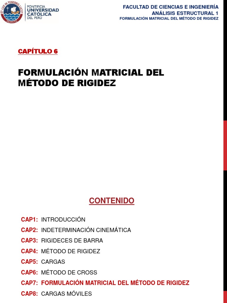 Cap5 - Formulación Matricial Del Método de Rigidez | PDF | Matriz (Matemáticas) | Rigidez