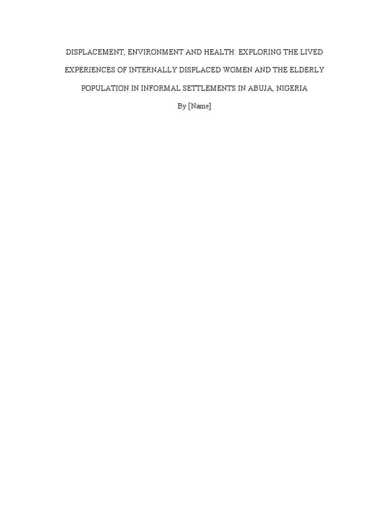 Displacement | PDF | Internally Displaced Person | Refugee