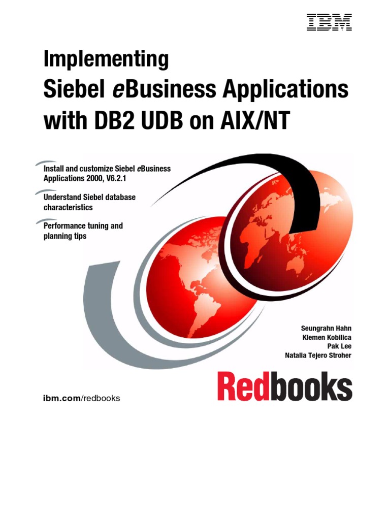 Implementing Siebel Ebusiness Applications | PDF | Ibm Db2 | Databases Implementing Siebel Ebusiness Applications | PDF | Ibm Db2 | Databases