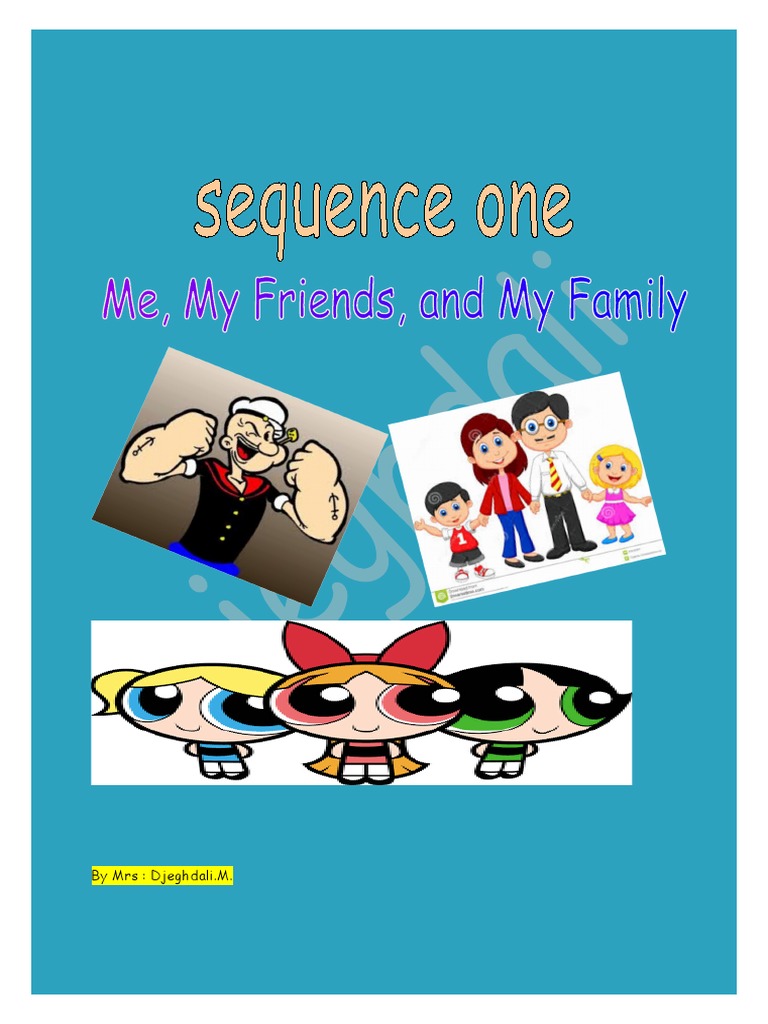 Sequence 1 Me My Friends and My Family | PDF | Learning | Flashcard