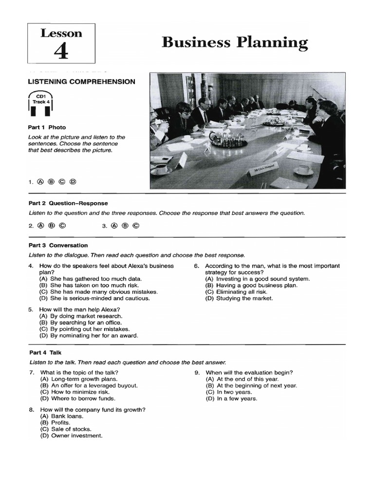 Lesson 4 - Business Planning | PDF