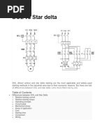 Typical Circuit Diagram of Star Delta Starter | PDF | Relay | Equipment