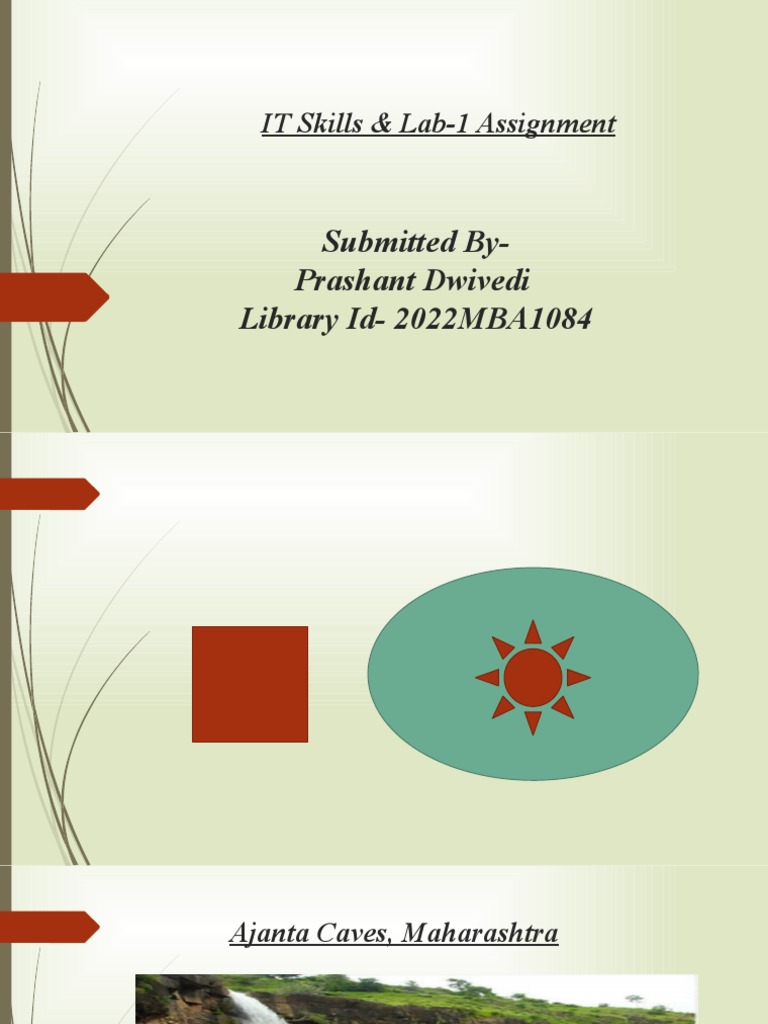 IT Skills & Lab-1 Assignment: Submitted By-Prashant Dwivedi Library Id - 2022MBA1084 | PDF ...