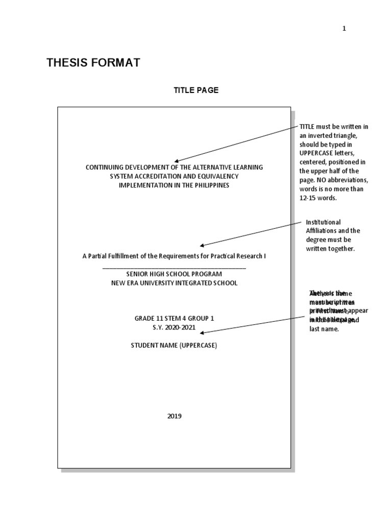 Thesis and Dissertation Format | PDF | Statistics | Hypothesis