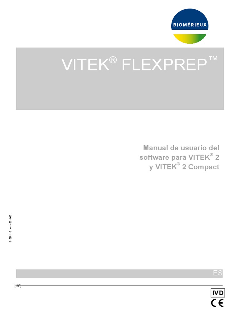 User Manual - 048984-01 - Es - 2018-02 - VITEK FLEXPREP Software User ...