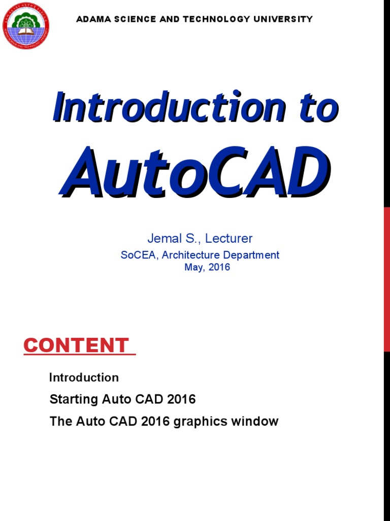 AutoCAD ppt-1 - 1 | PDF | Computer Aided Design | Autodesk