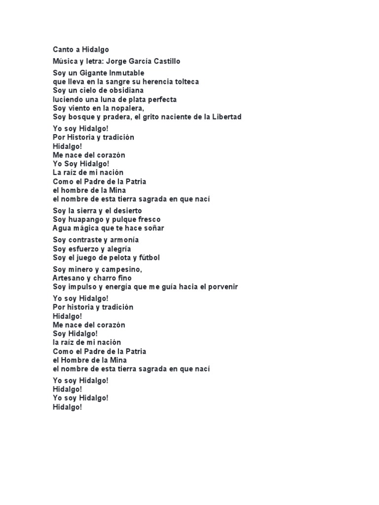 Canto A Hidalgo | PDF