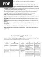 Over Thinking Worksheet | PDF | Thought | Cognitive Psychology