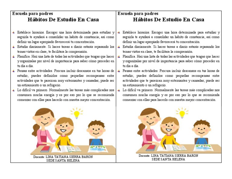 Hábitos de Estudio en Casa Efectivos | PDF