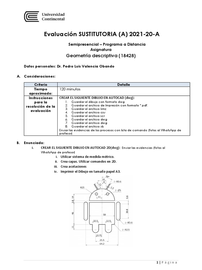 Sustitutorio Geometria Descriptiva | PDF | Cad automático