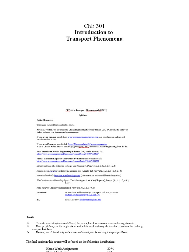Introduction To Transport Phenomena | PDF | Transport Phenomena | Science
