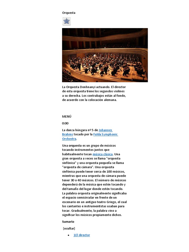 Tarea | PDF | Orquestas | Instrumentos musicales