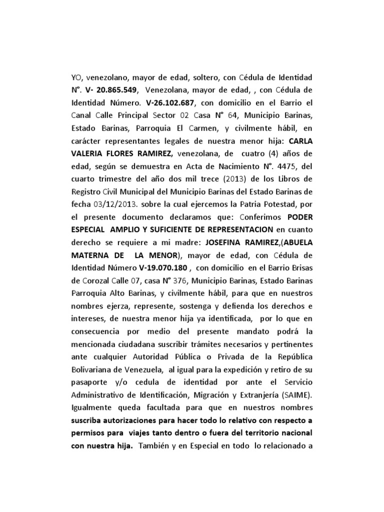 Modelo de Poder Representación Sobre Un Niño | PDF | Justicia | Crimen ...