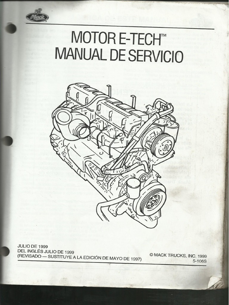 Motor E Tech Manual de Servicio Parte 1 | PDF