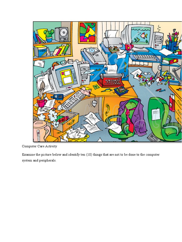 Computer Care Activity | PDF